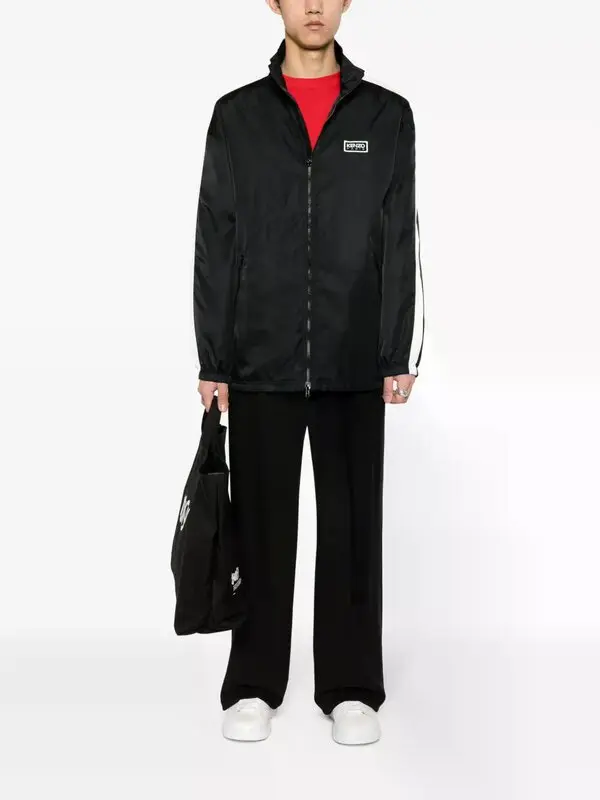 Kenzo Logo-appliqué Striped Jacket