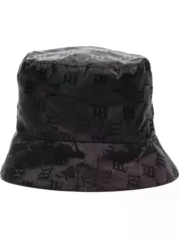 MISBHV Monogram-print Bucket Hat - Black