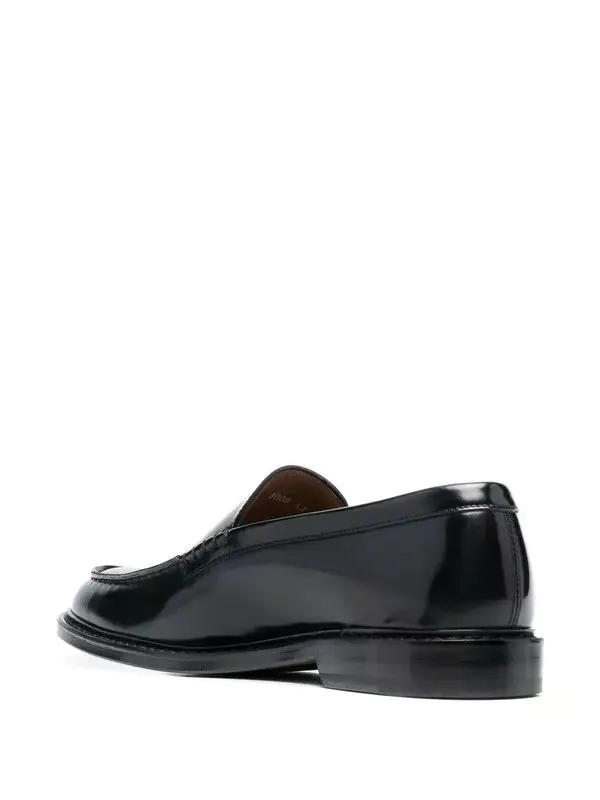 DOUCAL'S Almond-toe Leather Loafers