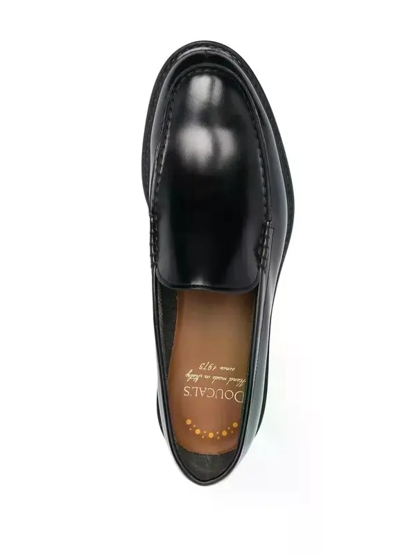 DOUCAL'S Almond-toe Leather Loafers