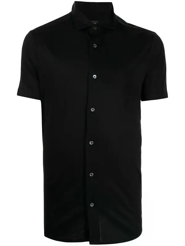 Emporio Armani Logo-plaque Short-sleeve Shirt