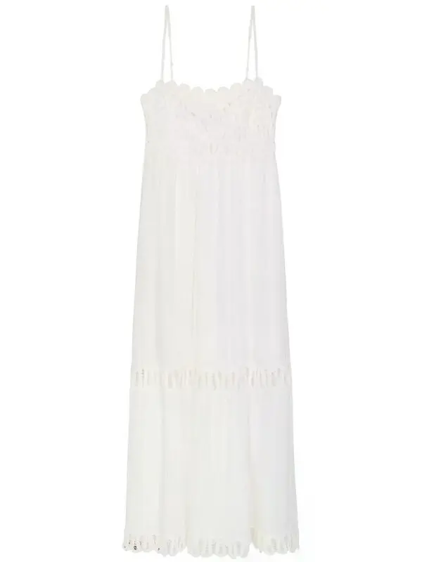 Simkhai Sleeveless Lace-embellished Dress
