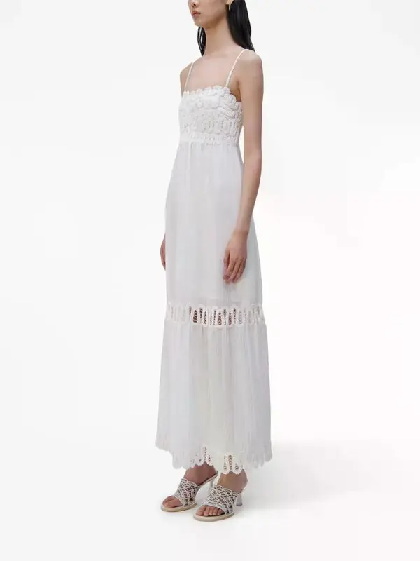 Simkhai Sleeveless Lace-embellished Dress