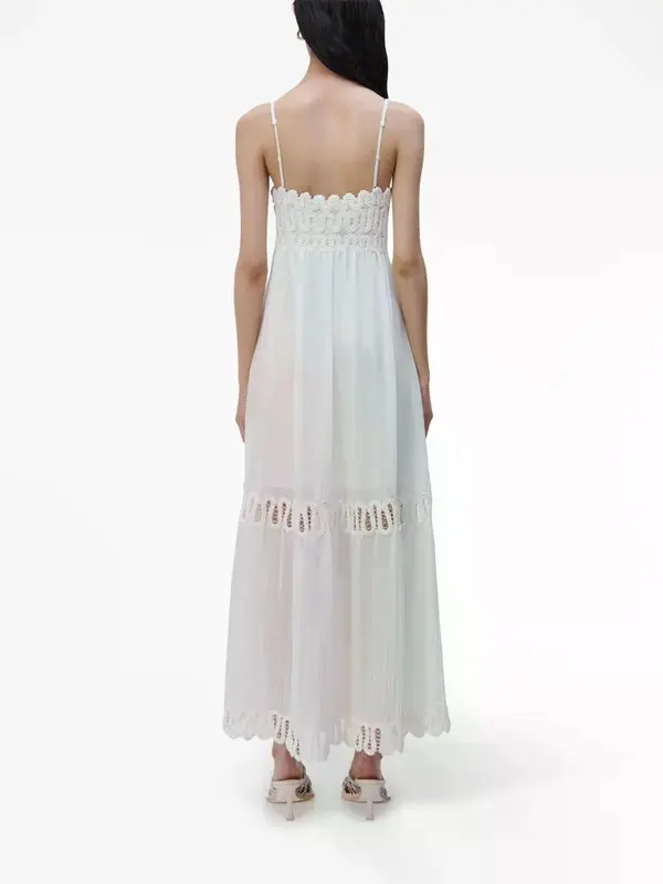 Simkhai Sleeveless Lace-embellished Dress