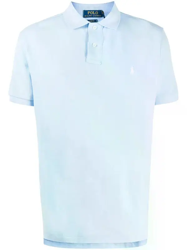Polo Ralph Lauren Embroidered Logo Short Sleeve Polo Shirt - Blue