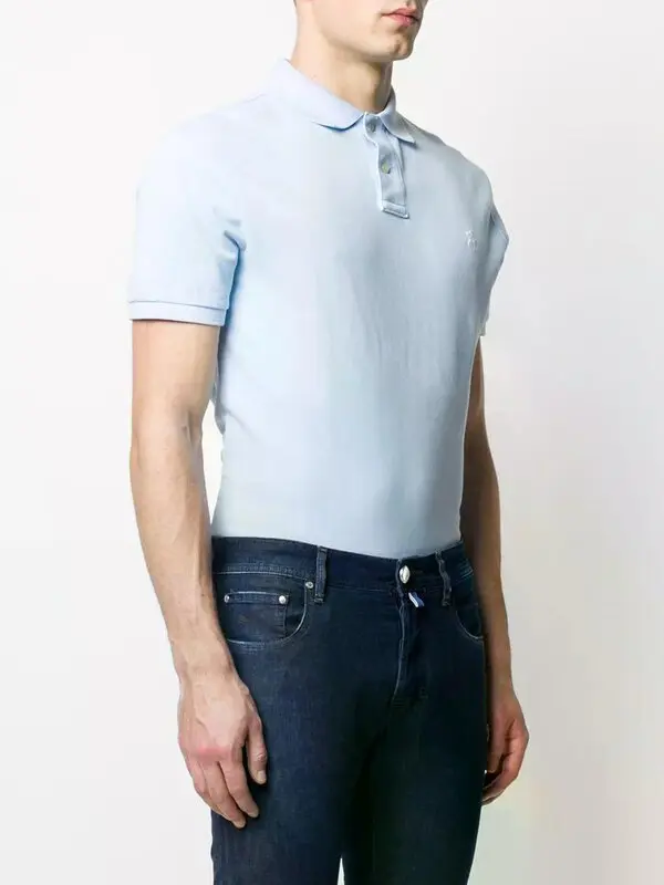 Polo Ralph Lauren Embroidered Logo Short Sleeve Polo Shirt - Blue