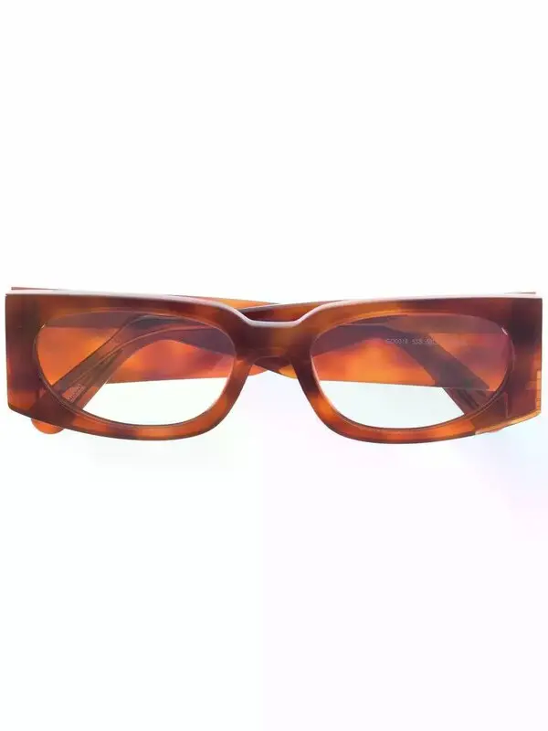 Gcds Tortoiseshell Rectangular Sunglasses