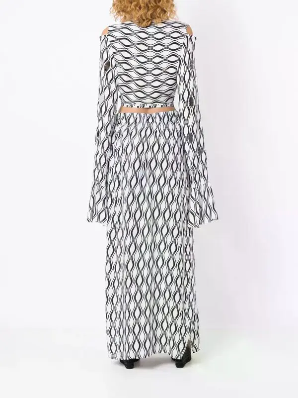 AMIR SLAMA Long-sleeved Tie-fastening Blouse