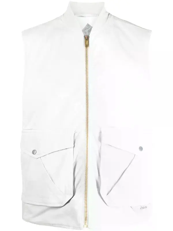 OBJECTS IV LIFE Cargo Cotton Gilet - Grey