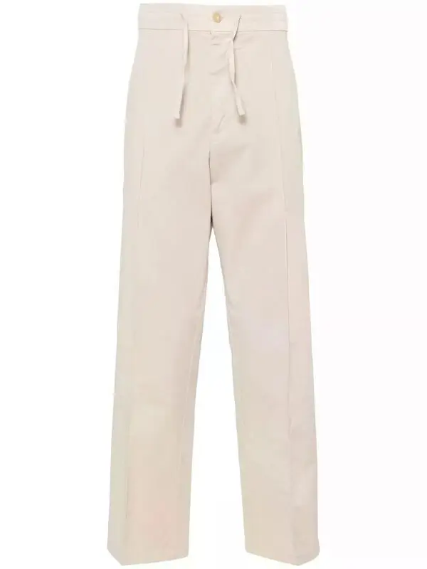 Canali Drawstring-waist Straight-leg Trousers