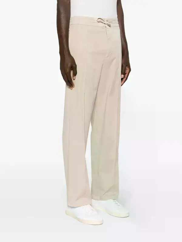 Canali Drawstring-waist Straight-leg Trousers