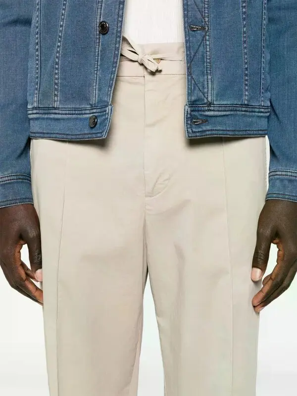 Canali Drawstring-waist Straight-leg Trousers