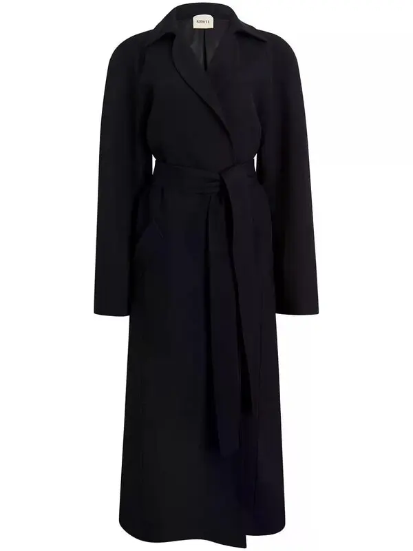 Khaite Belted Twill Trench Coat