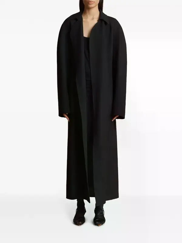 Khaite Belted Twill Trench Coat