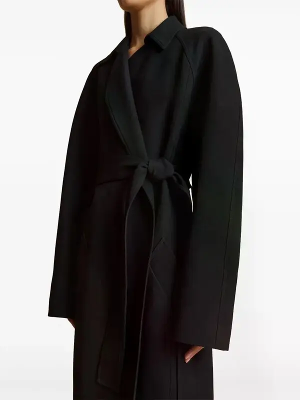 Khaite Belted Twill Trench Coat