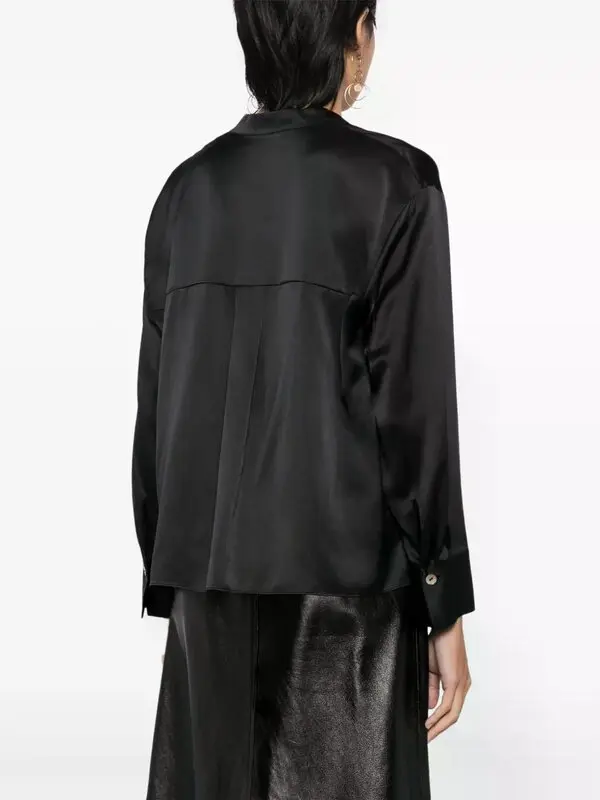 Vince Draped Silk Blouse