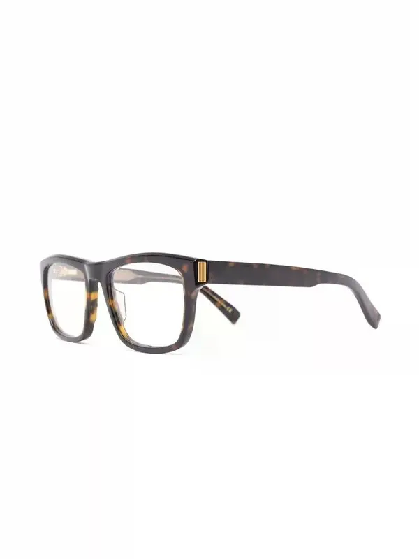 Dunhill Tortoiseshell-effect Square-frame Glasses