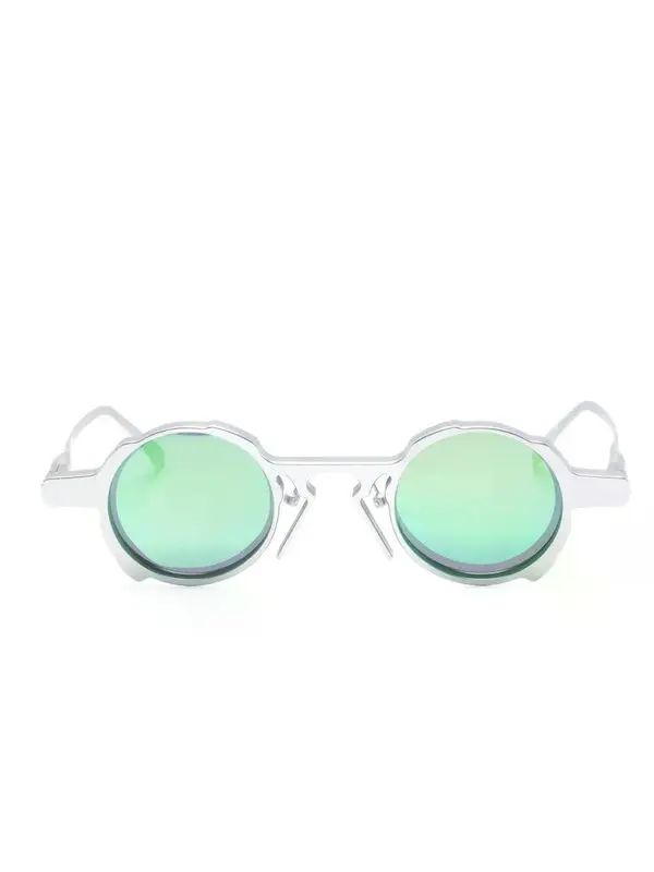 Henrik Vibskov Bronson Round-frame Sunglasses - Silver