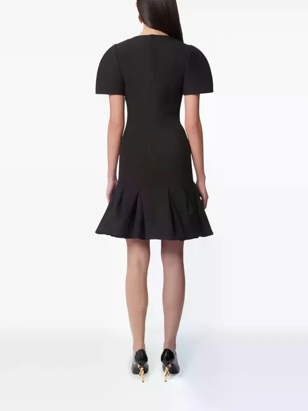 Nina Ricci Peplum-hem Wool Dress