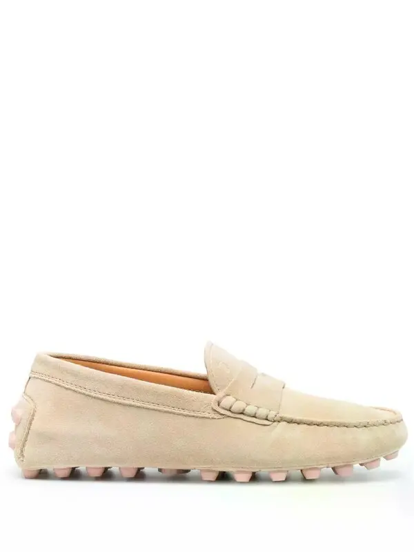 TOD'S Almond-toe Loafers - Neutrals