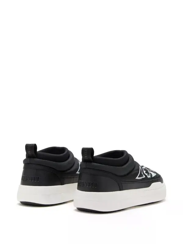 Moon Boot Graphic Print Slip-on Sneakers - Black