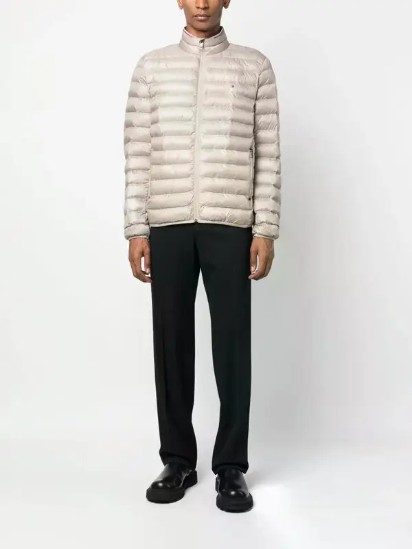 Tommy Hilfiger Logo-patch Zipped Puffer Jacket