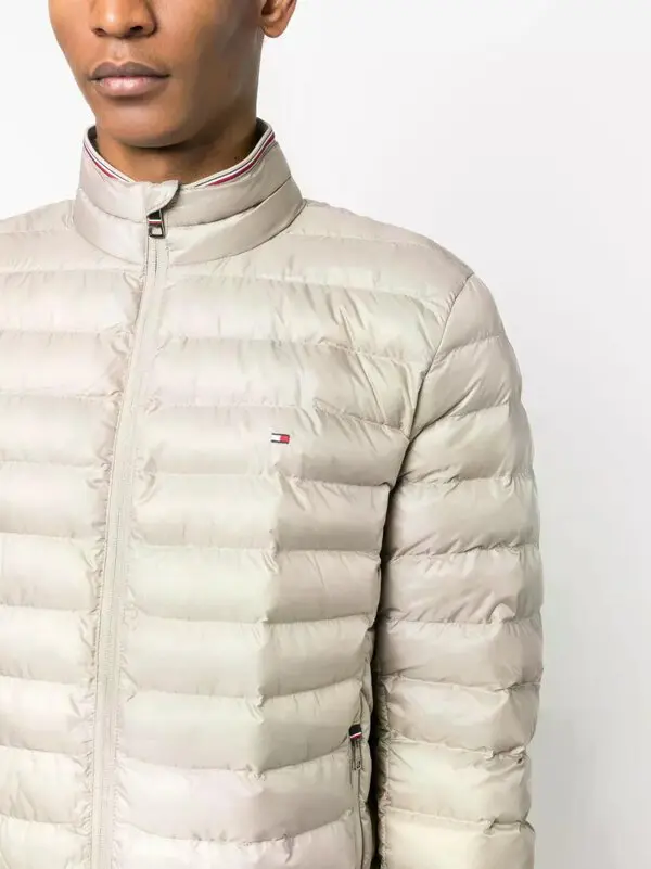Tommy Hilfiger Logo-patch Zipped Puffer Jacket