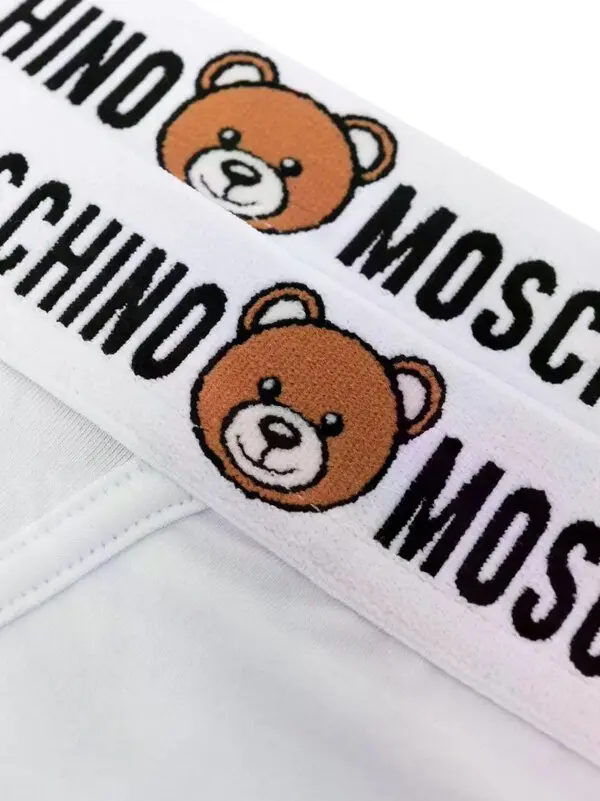 Moschino Logo-waistband Cotton Briefs