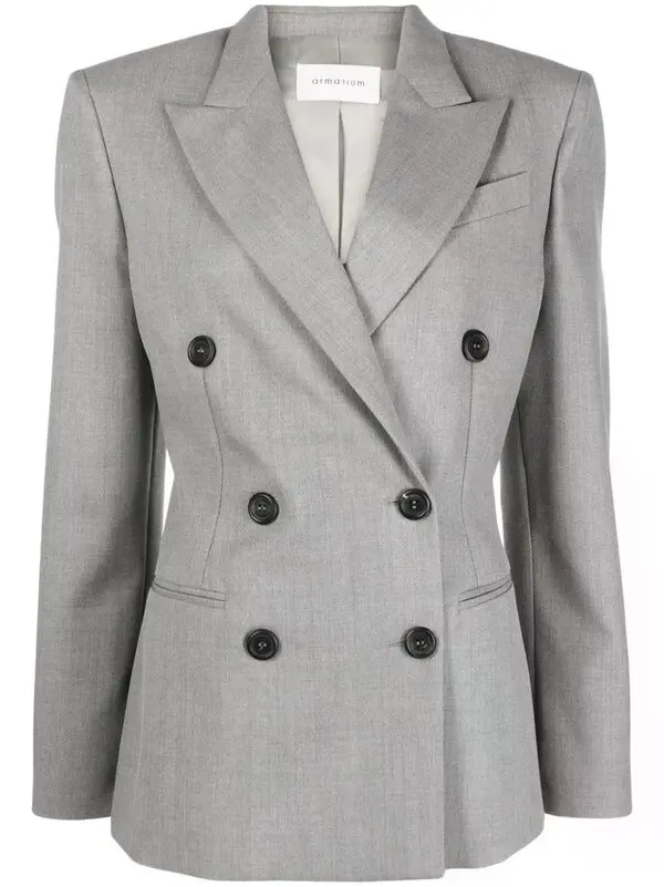ARMARIUM Notched Lapels Double-breasted Blazer