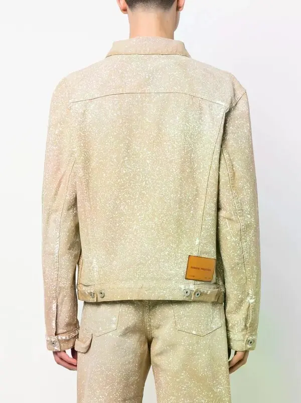 Heron Preston Paint Splatter Denim Shirt Jacket
