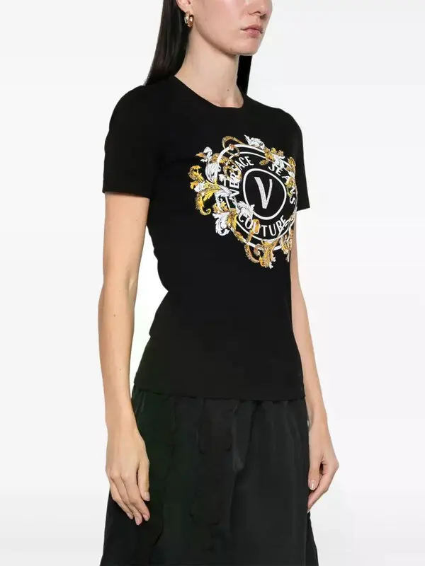 Versace Logo-print T-shirt - Black