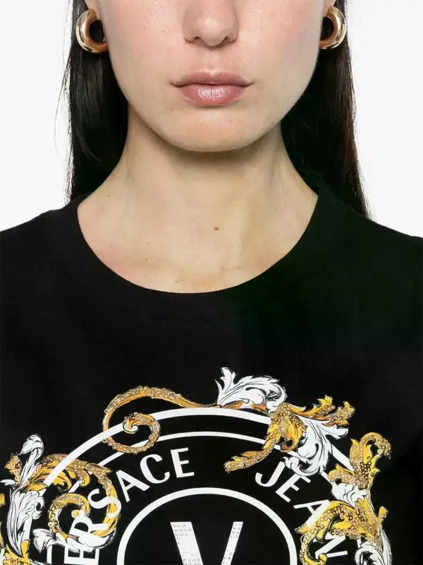 Versace Logo-print T-shirt - Black