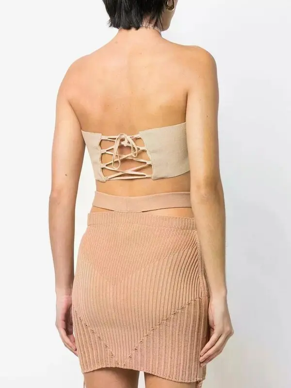 ANDREĀDAMO Halterneck Bandeau Top