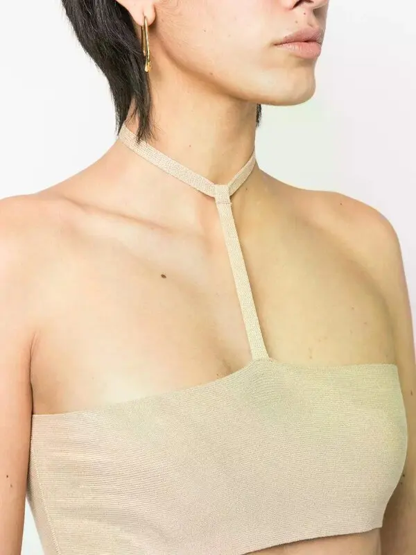 ANDREĀDAMO Halterneck Bandeau Top