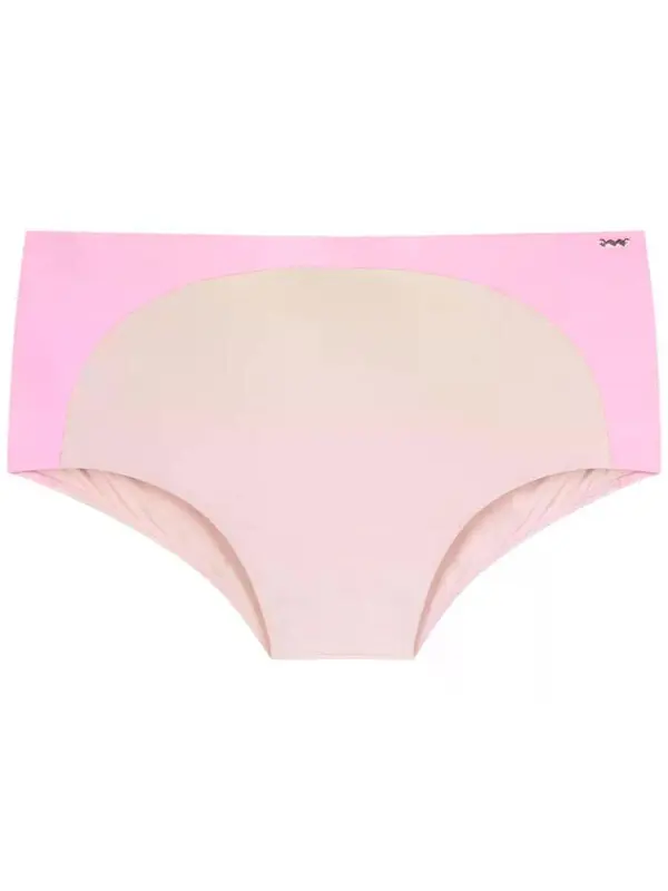 AMIR SLAMA Panelled Swim Trunks - Neutrals