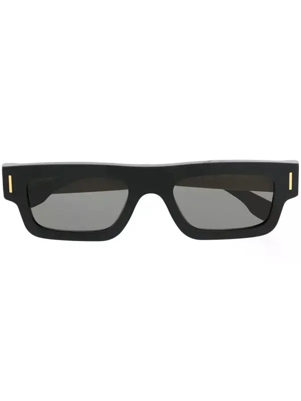 RETROSUPERFUTURE Tinted Lens Square Frame Sunglasses - Black