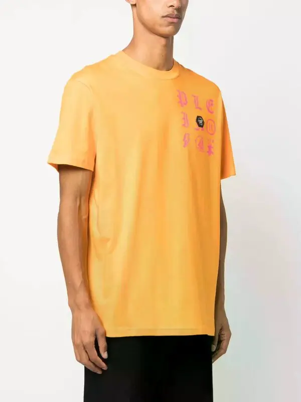 Philipp Plein Logo-patch Cotton T-shirt - Orange