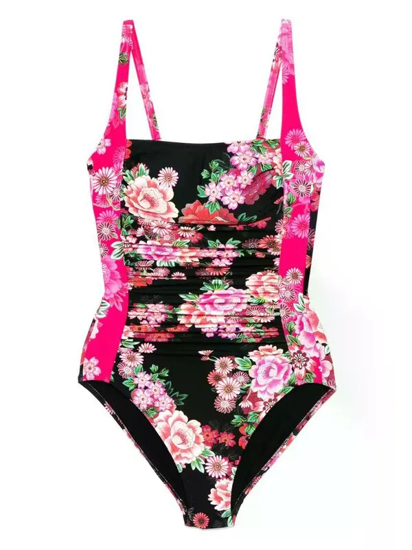 Johnny Was Printed One-piece Swimsuit - Black