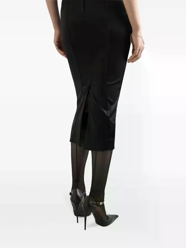 Dolce & Gabbana Paneled Midi Dress - Black