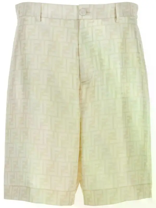 Fendi Ff Silk Shorts