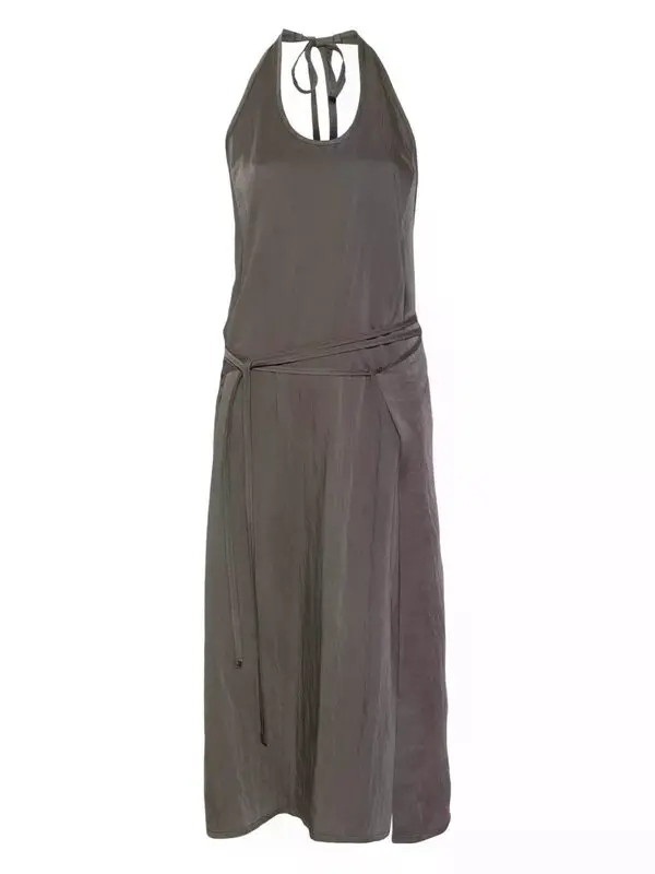LEMAIRE Apron Midi Dress - Grey