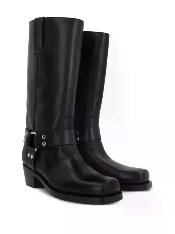 Paris Texas Roxy 45mm Leather Boots - Black