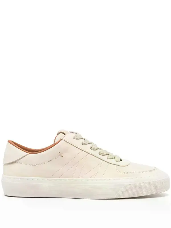 Moncler Monclub Leather Sneakers - Neutrals