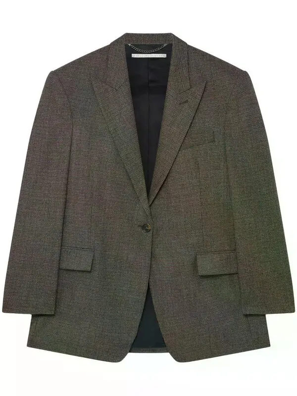 Stella McCartney Single-breasted Houndstooth Blazer