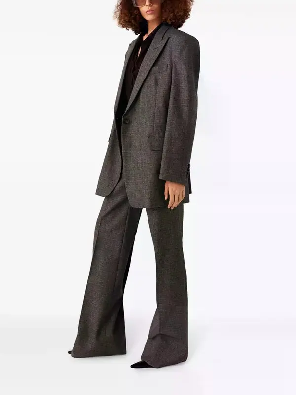 Stella McCartney Single-breasted Houndstooth Blazer
