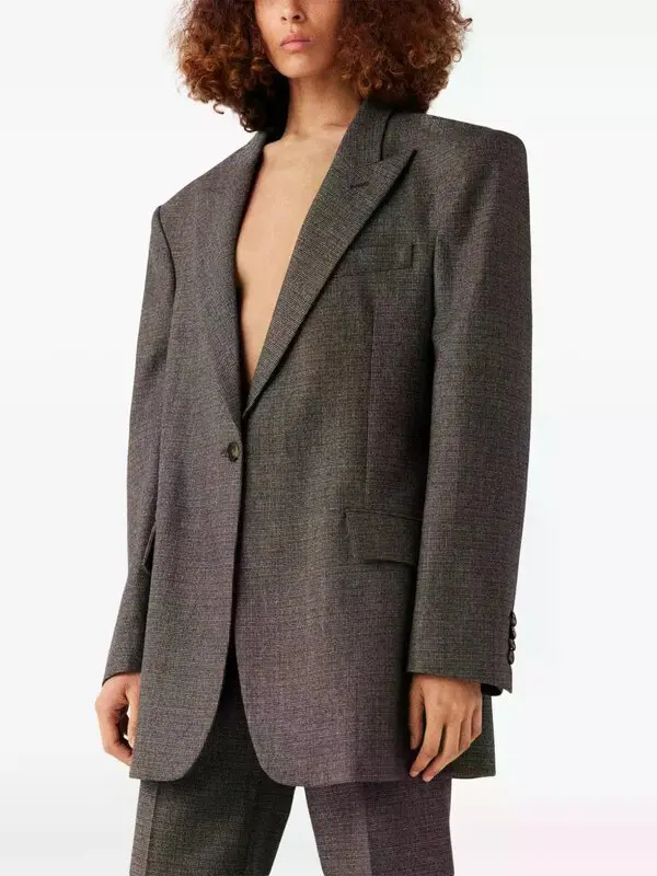 Stella McCartney Single-breasted Houndstooth Blazer