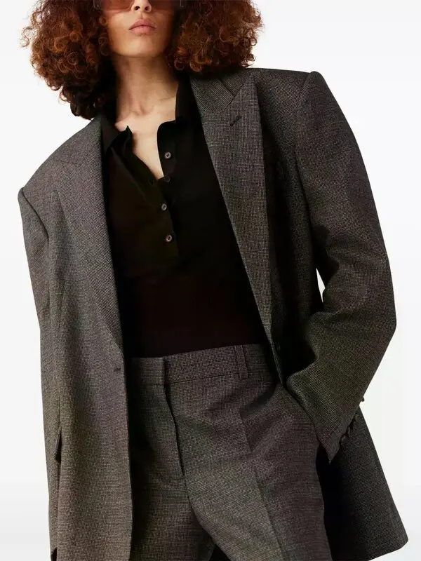 Stella McCartney Single-breasted Houndstooth Blazer
