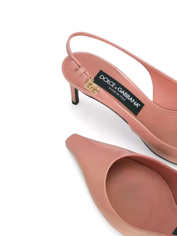Dolce & Gabbana Dna 60mm Polished Slingback Pumps - Pink