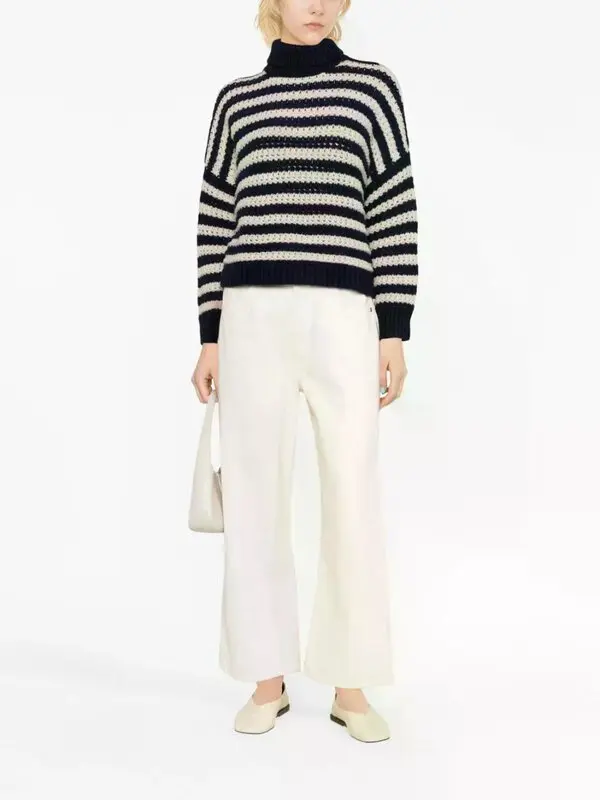 Brunello Cucinelli Stripe-print Turtleneck Jumper