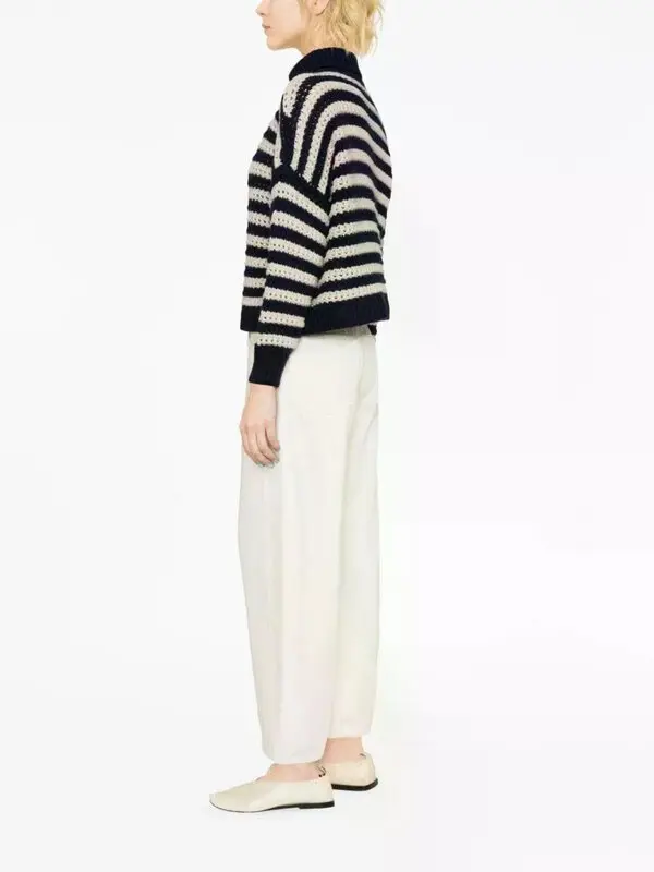 Brunello Cucinelli Stripe-print Turtleneck Jumper
